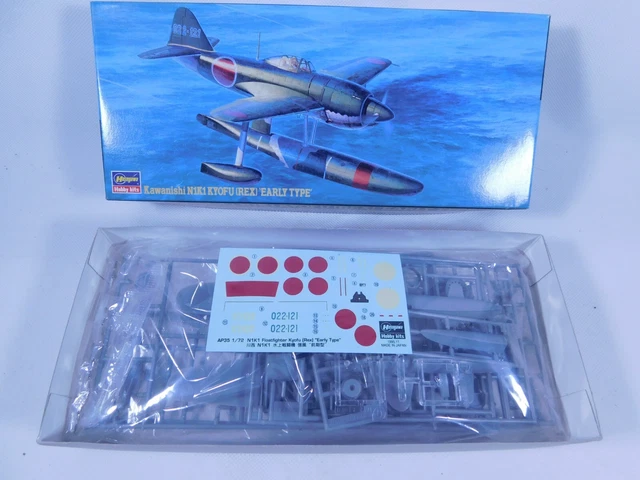 HASEGAWA KAWANISHI N1K1 Kyofu (Rex) Early Type Seaplane 1:72 No. AP35 ...