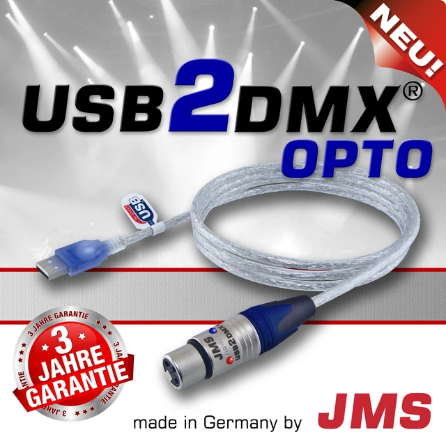 USB2DMX OPTO JMS USB Controller Interface > Galvanic Disconnect 512 DMX ...