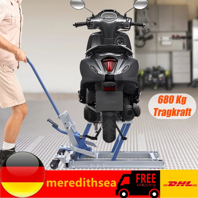 MOTORRADHEBER HYDRAULISCHE MOTORRADHEBEBÜHNE Hebebühne Bühne Hebebühne 680kg EUR 184,92 ...