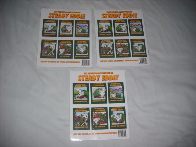 STEADY EDDIE EDDIE stobart children's cartoon book bundle x 3 Christmas ...