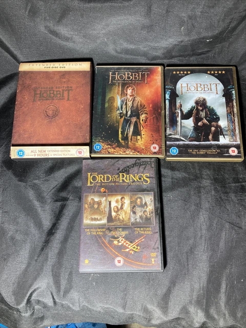 LORD OF THE Rings And Hobbit Dvd Bundle 6 Movies Films Inc Extended ...