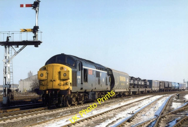 RAILWAY PHOTO 6X4 Class 37 37095 freight train March c1986 £2.00 - PicClick UK
