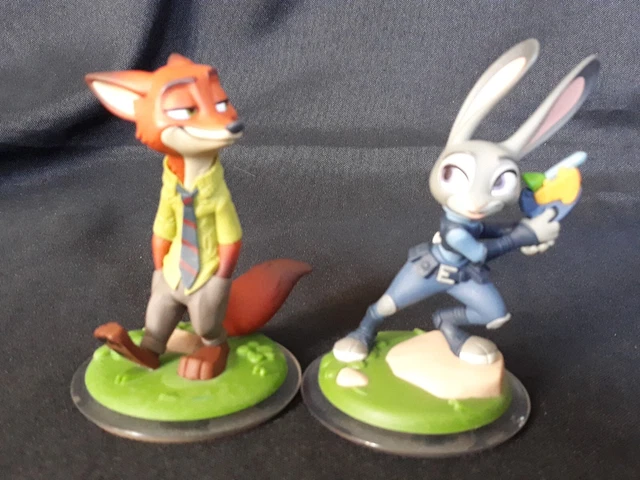 DISNEY INFINITY ZOOTOPIA Judy Hopps Nick Wilde Figures £15.99 - PicClick UK
