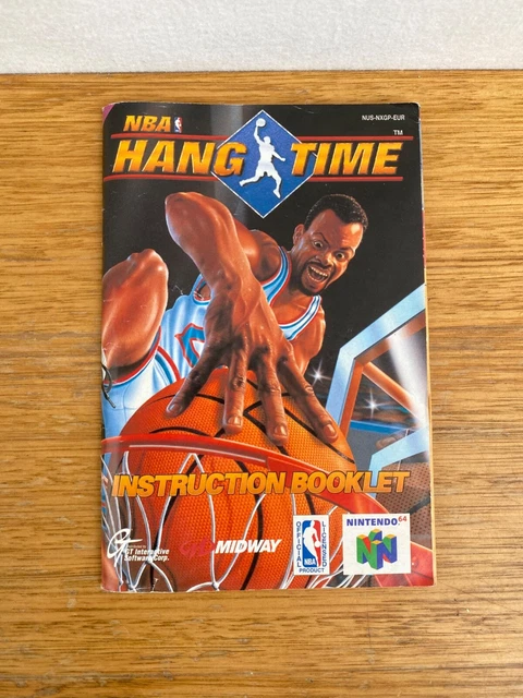 NINTENDO 64 N64 NBA Hang Time Basketball Manual Instruction Booklet ...