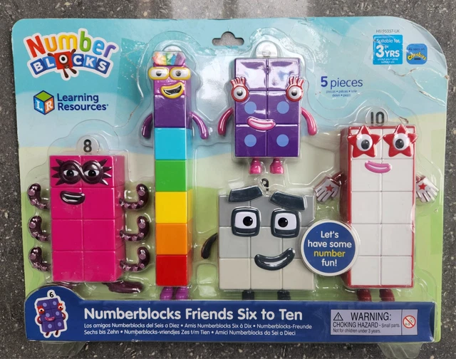 CBEEBIES NUMBER BLOCKS Figures. Friends Six To Ten. £14.51 - PicClick UK