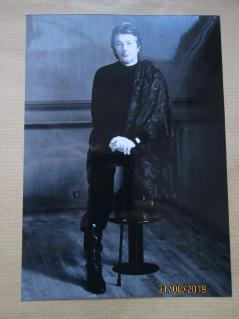 DANCING MACHINE ALAIN DELON Photo presse originale argentique NB année ...