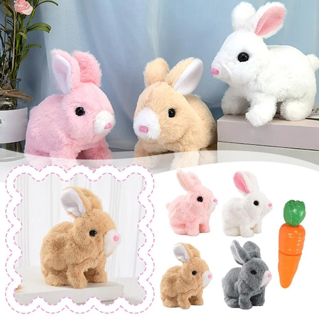 EASTER PLUSH STUFFED Electronic Bunny Toy Walking Rabbit Educational ...