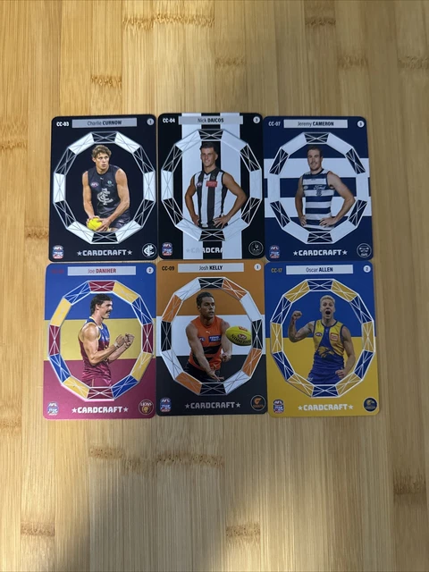 2024 AFL TEAMCOACH Craft Cards - X 6 Cards Codes Unused Nick Daicos $5. ...
