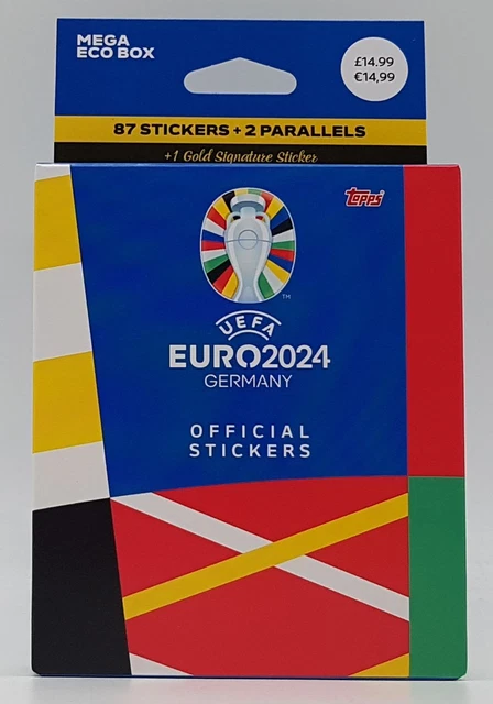 TOPPS OFFICIAL EURO 2024 Sticker Collection - Mega Eco Box £25.43 ...