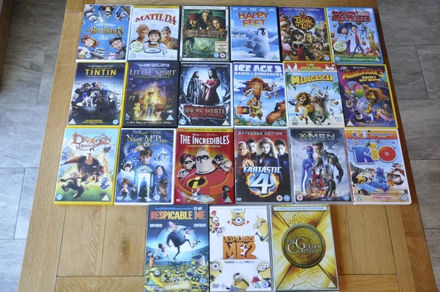 21 DVD CHILDREN'S & Family Kids Animation Films Movies Collection Job ...