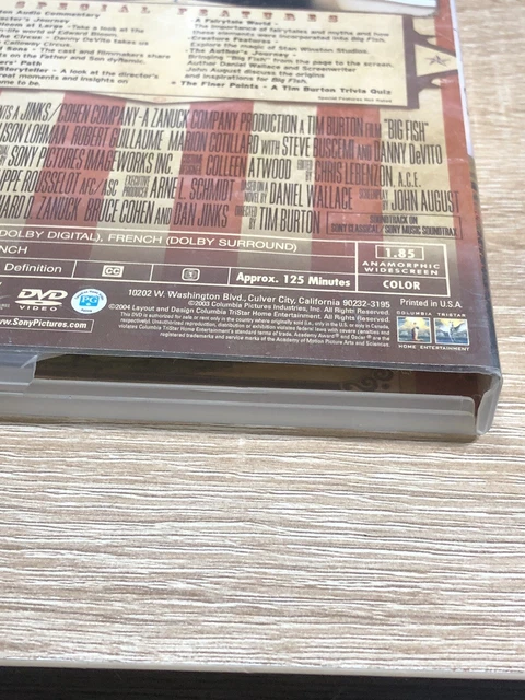 BIG FISH (DVD, 2003) $7.99 - PicClick CA