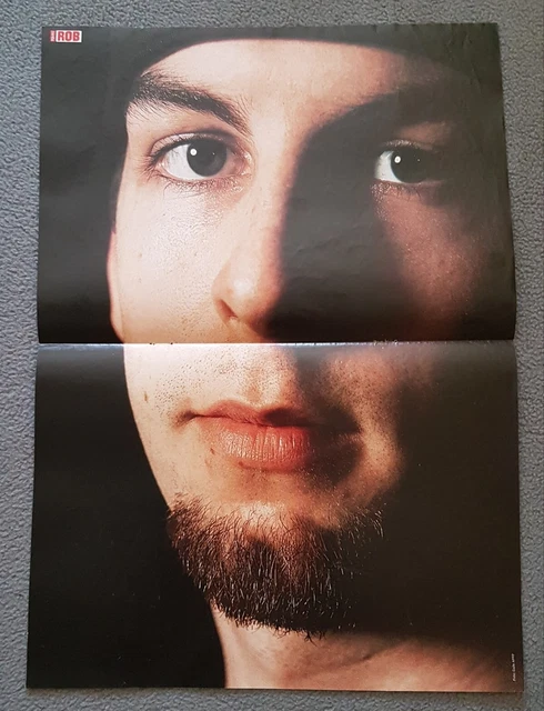 RARE AFFICHE ORIGINALE complète double page Rob Bourdon (Linkin Park ...
