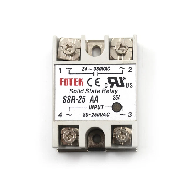 24V-380V 25A SSR-25AA Solid State Relay Module 80-250VAC AC-~pd_wk £5. ...