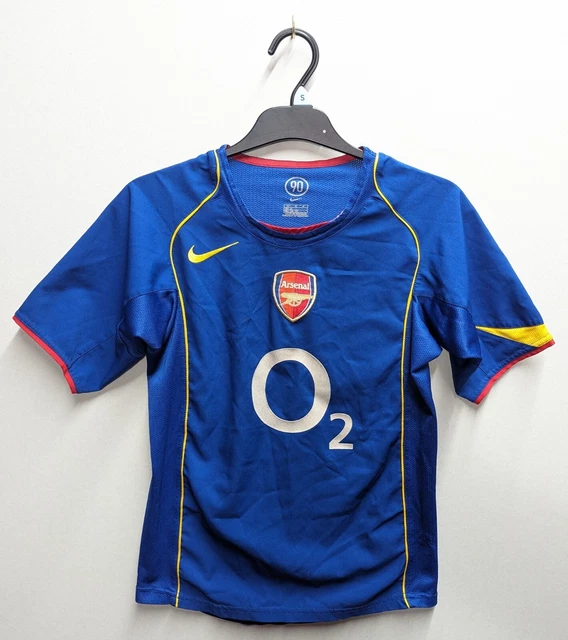 ARSENAL NIKE O2 2004/05 Blue Third Kit Boys Medium £34.99 - PicClick UK