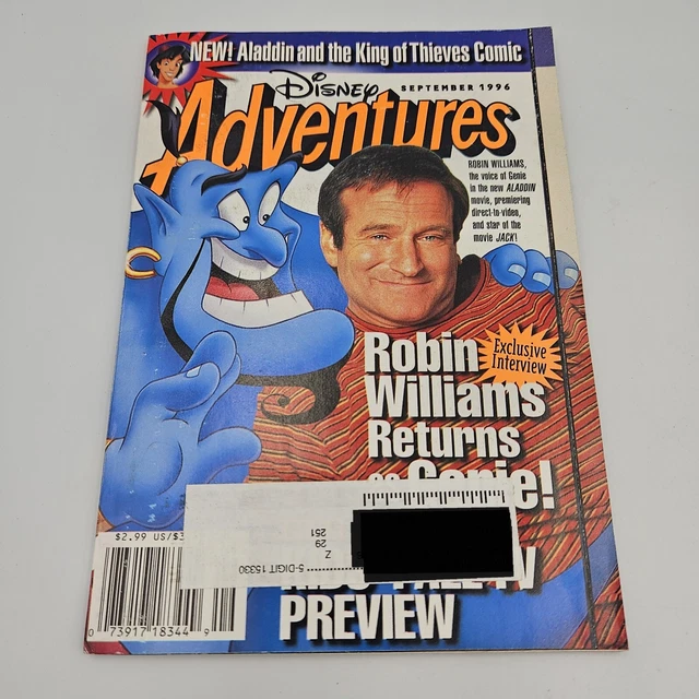 DISNEY ADVENTURES MAGAZINE Robin Williams September 1996 Issue ...