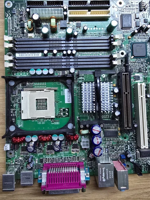 VINTAGE VGC INTEL Skt 478 ATX Motherboard D850MV Rambus RAM inc ...