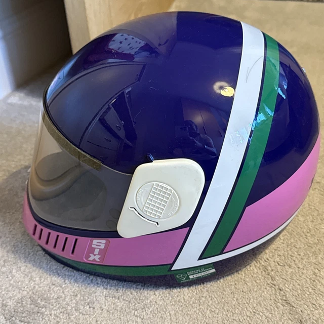 MOTORCYCLE CRASH HELMET Full Face Pink and Purple (Size Is a Ladies ...