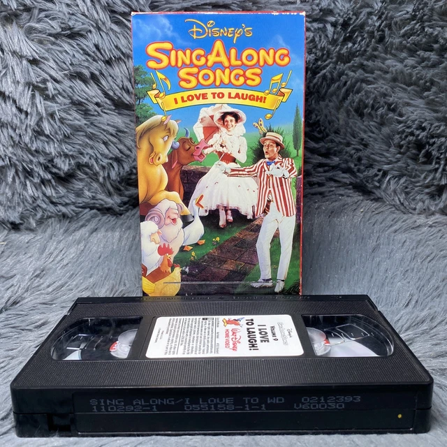 DISNEY'S SING ALONG Songs "I Love To Laugh" VHS Volume 9 Mary Poppins ...