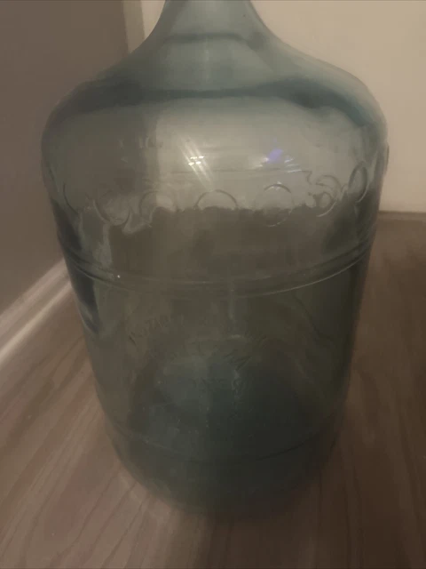 RARE CRYSTAL EMBOSSED 5 Gallon Glass Water Bottle Jug From Phoenix AZ ...