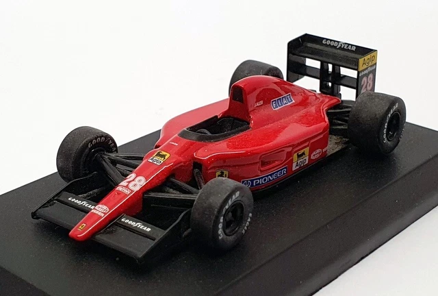 MODÈLE RÉDUIT DE voiture Kyosho échelle 1/64 SM60 - F1-91 Ferrari version anticipée - #28 Alesi ...