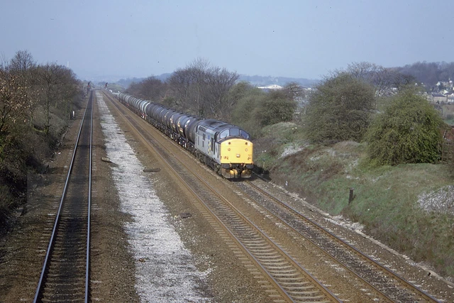 ORIG. 35MM SLIDE - Class 37 - 'Petroleum' - 37707 - Mirfield - 1993 (05 ...