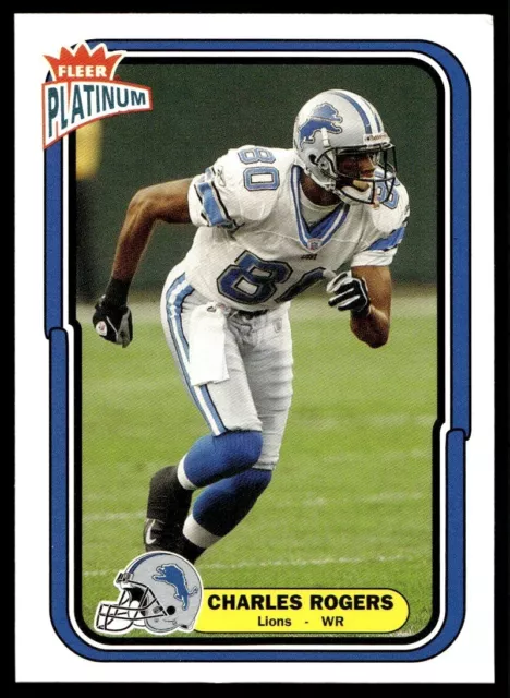 2004 Fleer Platinum Charles Rogers Detroit Lions 94 Eur 443 Picclick Fr