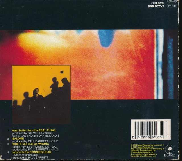 EVEN BETTER THAN THE REAL THING by U2 (CD 1995) £1.16 - PicClick UK
