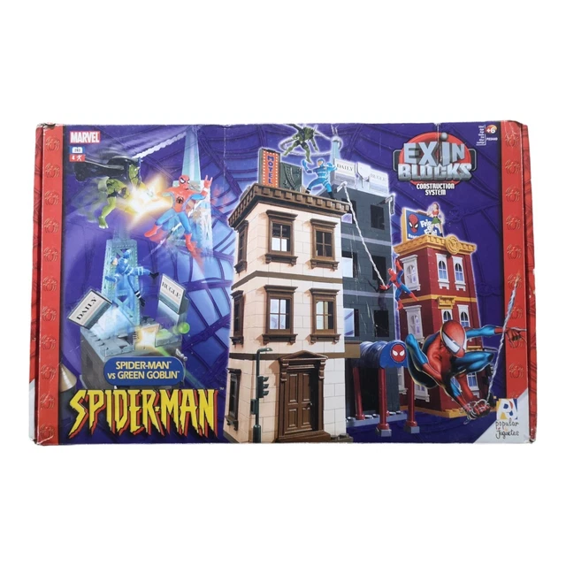 MARVEL SPIDER-MAN X Blocks Construction System Spider-Man vs Green ...