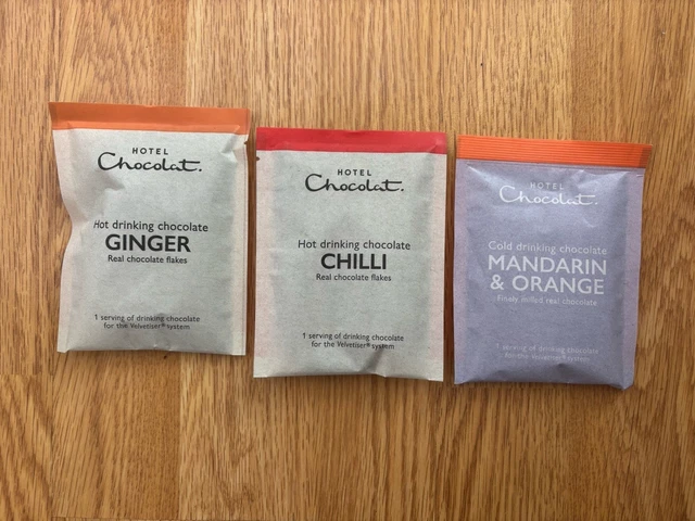 HOTEL CHOCOLAT DRINKING Chocolate Ginger Chilli Orange and Mandarin £4. ...