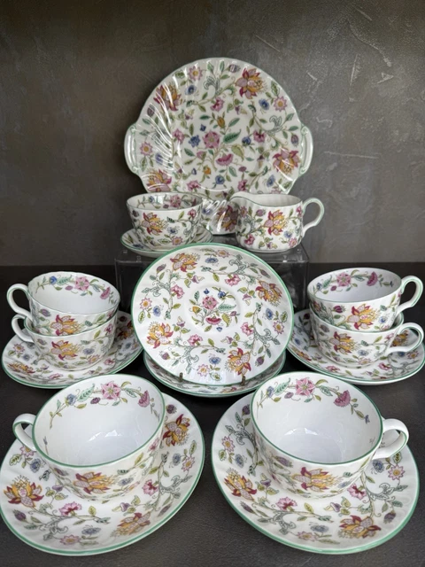 BEAUTIFUL MINTON HADDON Hall, Bone China Tea Set £135.92 - PicClick UK