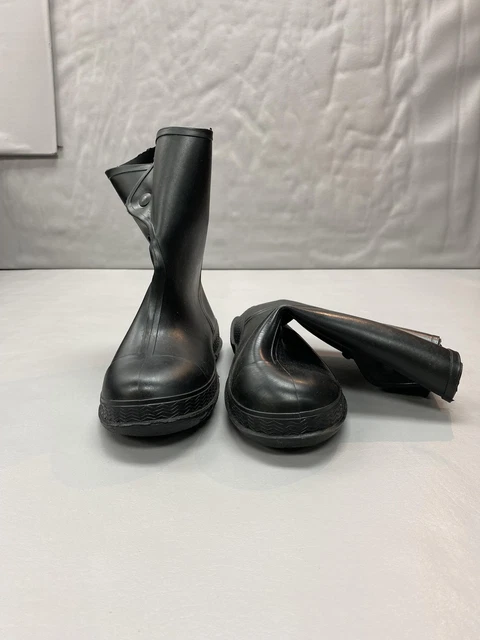 ONGUARD RUBBER OVERBOOTS Mens Small Black Waterproof Galoshes Overshoes ...