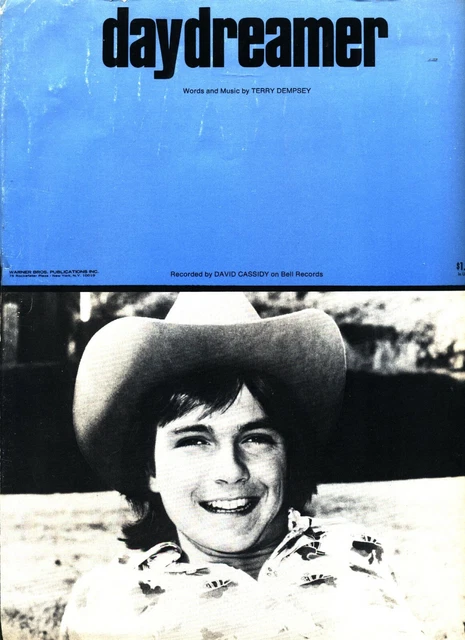 FEUILLE DE MUSIQUE David Cassidy Daydreamer Piano/Chant/Guitare/Accords ...