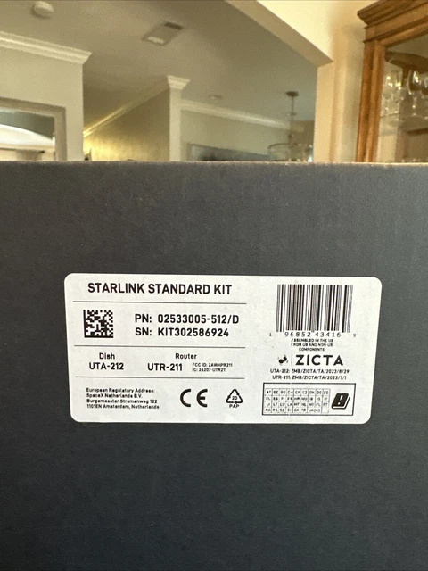 STARLINK V2 SATELLITE Dish Kit with Router - UTA-212 & UTR-211 $101.25 ...