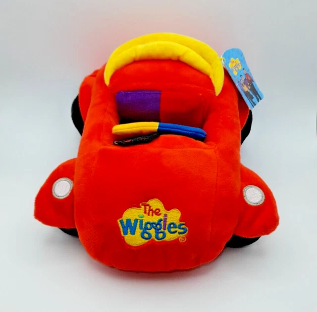 THE WIGGLES BIG Red Car Soft Plush Toy 25cm Toot Toot Chugga Chugga New ...