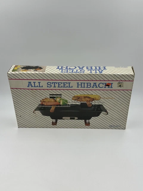 HIBACHI BAR-B-Q GRILL All Steel Hibachi 10 Inch X 17 Inch New Open Box ...