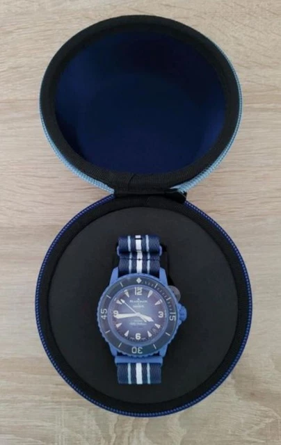 SWATCH X BLANCPAIN Bioceramic Scuba Fifty Fathoms Atlantic Ocean, NEW ...