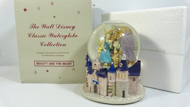 THE WALT DISNEY Classic Water Globe Collection Beauty And The Beast ...