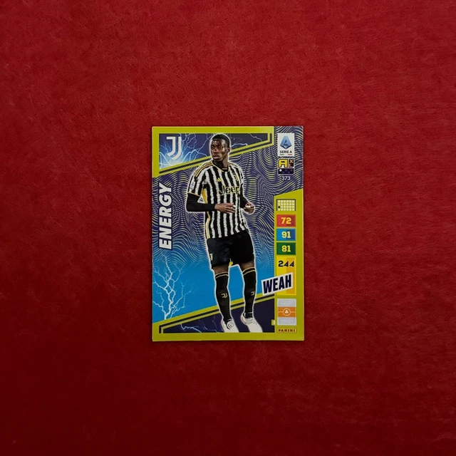 TIMOTHY WEAH-JUVENTUS-CARD-PANINI-CALCIATORI ADRENALYN Xl-2023/2024-N ...