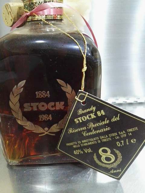 BRANDY STOCK 84 RISERVA SPECIALE CENTENARIO 40% 0,7 L 8 ANNI vintage 1980s EUR 46,00 - PicClick IT