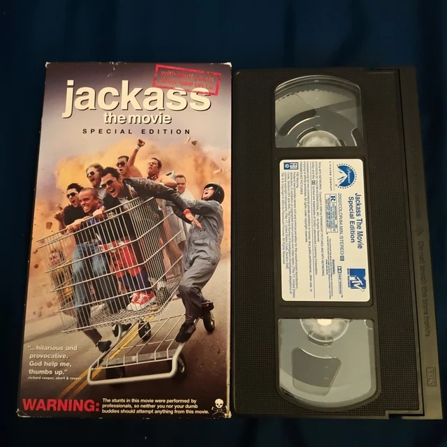 JACKASS THE MOVIE Special Edition VHS 2003 MTV and Paramount pictures £ ...