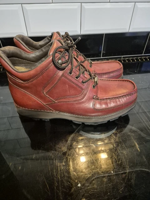 ROCKPORT SIZE 9 Hydro Shield XCS Portugal Brown Waterproof Leather Mens ...