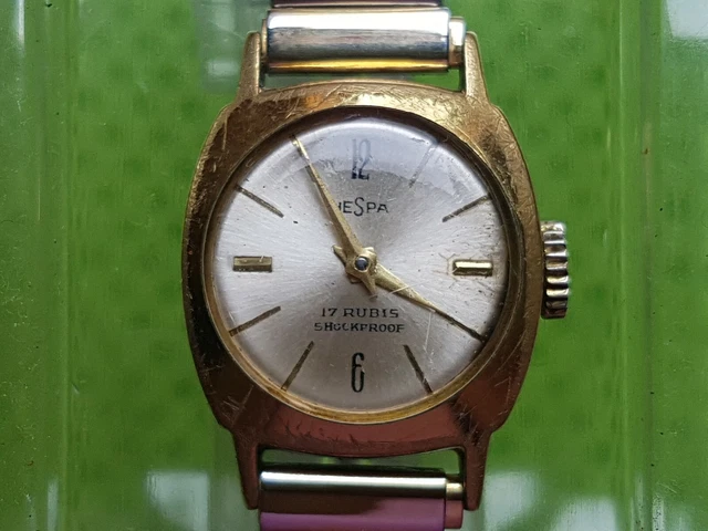 ANTIKE DAMEN Armbanduhr Hespa, Handaufzug, Läuft EUR 17,00 - PicClick DE