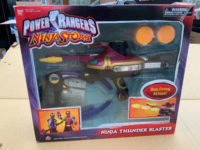 POWER RANGERS NINJA STORM NINJA THUNDER BLASTER BANDAI New Open Box ...