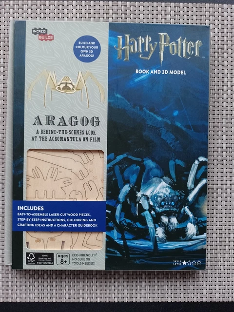 HARRY POTTER ARAGOG Book and 3D Model Laser Cut Wood Incredi Builds £5. ...