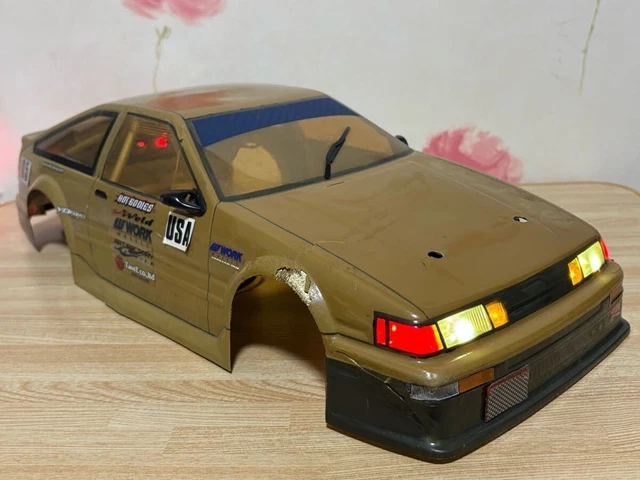 1/10 HPI RACING AE86 Corolla Levin 3-door drift Need repair radio ...
