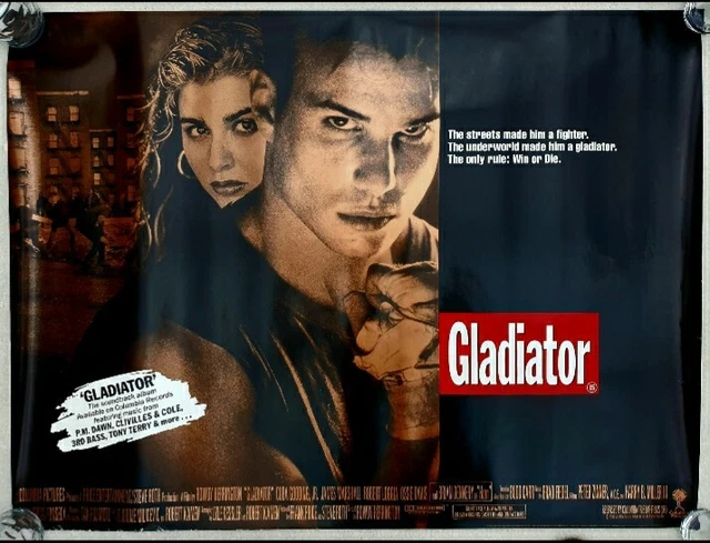 GLADIATOR ORIGINAL 1992 UK quad movie poster - ROLLED 30"x40" - Cuba ...