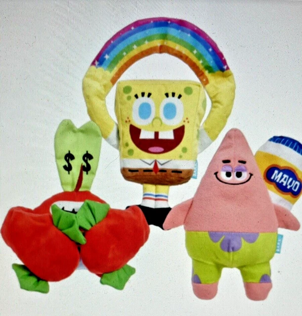 BARK BOX: SPONGEBOB SQUARE PANTS 3 TOY BUNDLE!! NWT! SZ Large! £68.54 ...