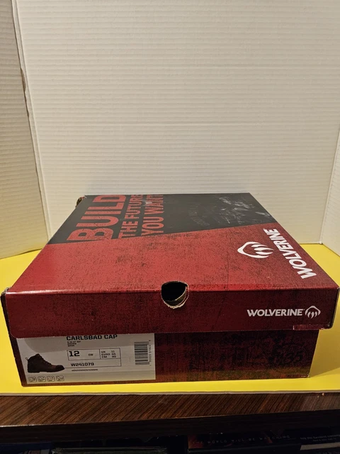 MAN'S WORK BOOTS Wolverine Carlsbad Cap 6" Brown Steel Toe 12EW £132.10 ...