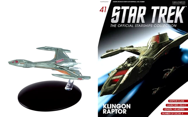 STAR TREK KLINGON RAPTOR No. 41 Diecast Starships Collection Eaglemoss ...