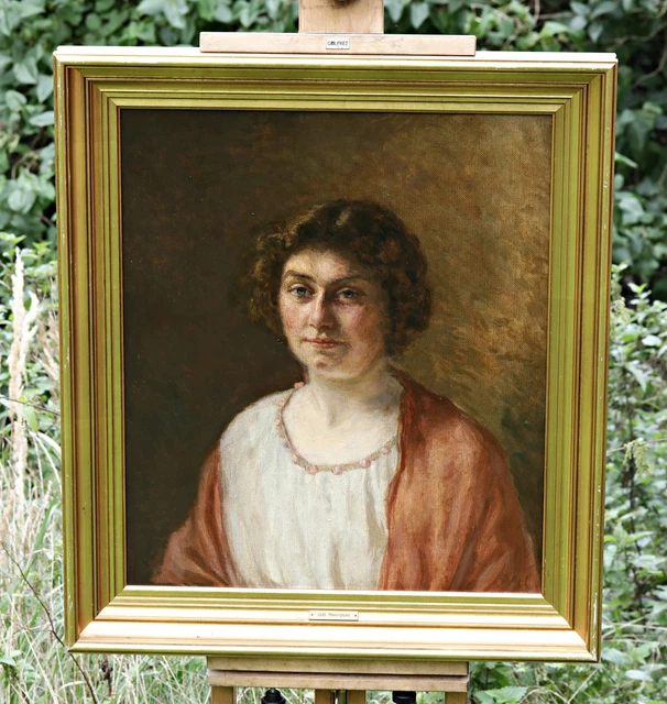 VILHELM HENRIQUES (1894-1966) Oil Painting Women's Portrait On Canvas ...